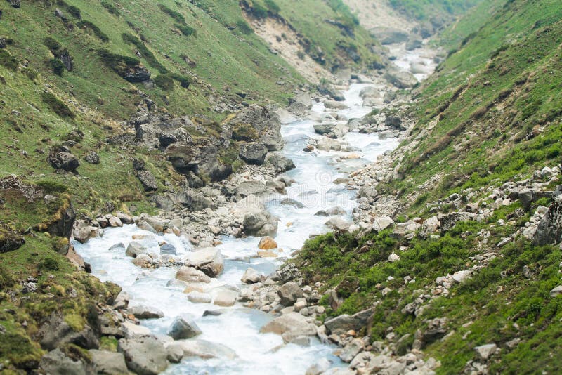 Mandakini River. stock image. Image of environment, alaknanda - 42383999