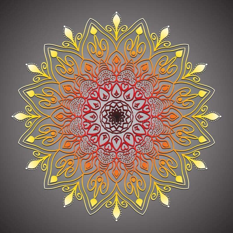 Mandala Art with High Resolution Stock Vector - Illustration of ...