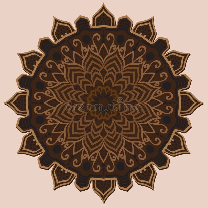 Mandala Art with High Resolution Stock Vector - Illustration of flower ...