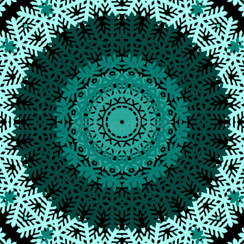 Mandala Art with Modern Design Stock Illustration - Illustration of ...