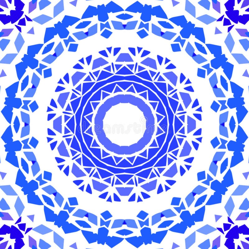Mandala Art with Modern Design Stock Illustration - Illustration of ...