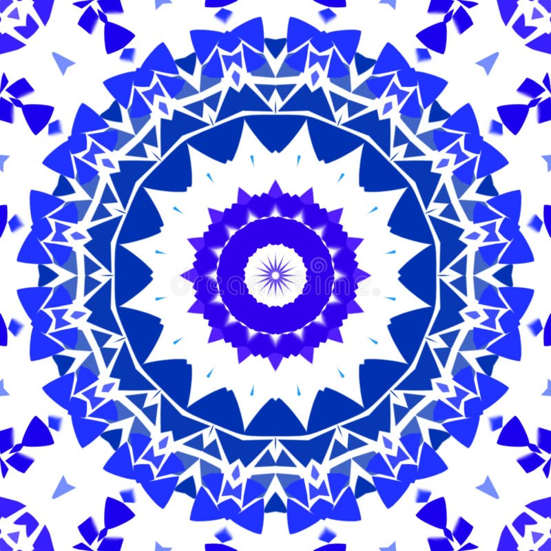 Mandala Art with Modern Design Stock Illustration - Illustration of ...