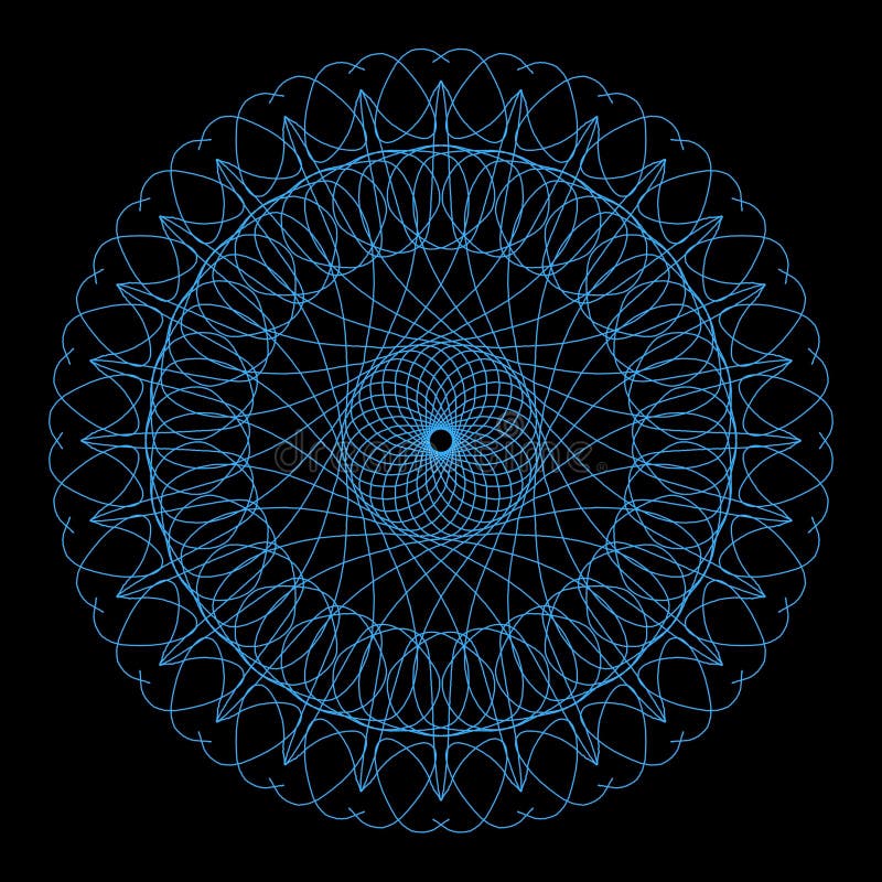 Mandala Art Pattern Design Electric Blue Color Stock Illustrations – 87 ...