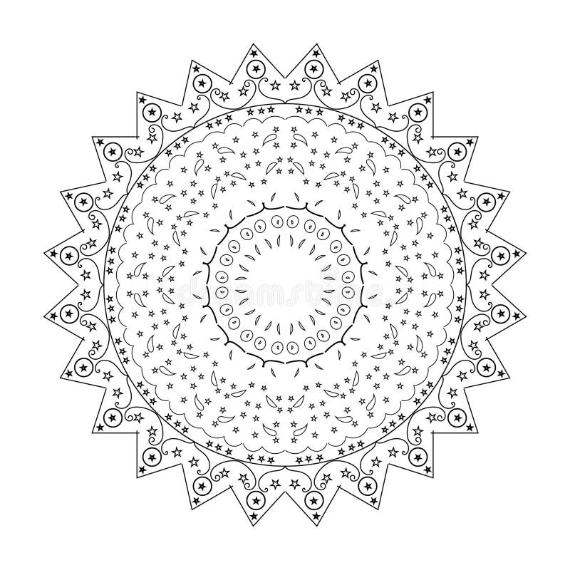 Mandala Art Work Star stock vector. Illustration of spirituality ...