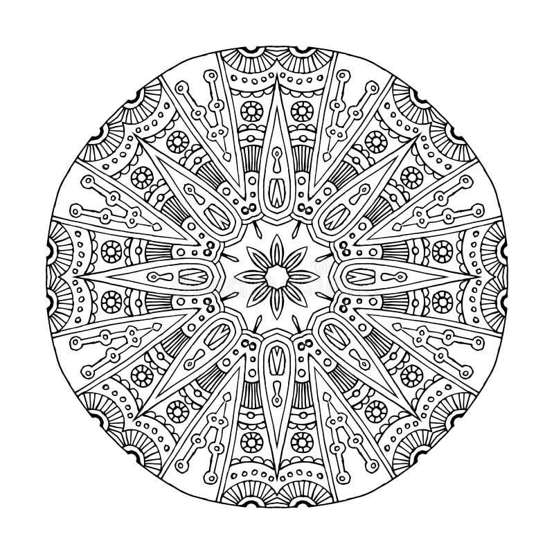 Mandala azteca de la rana ilustración del vector. Ilustración de indio ...