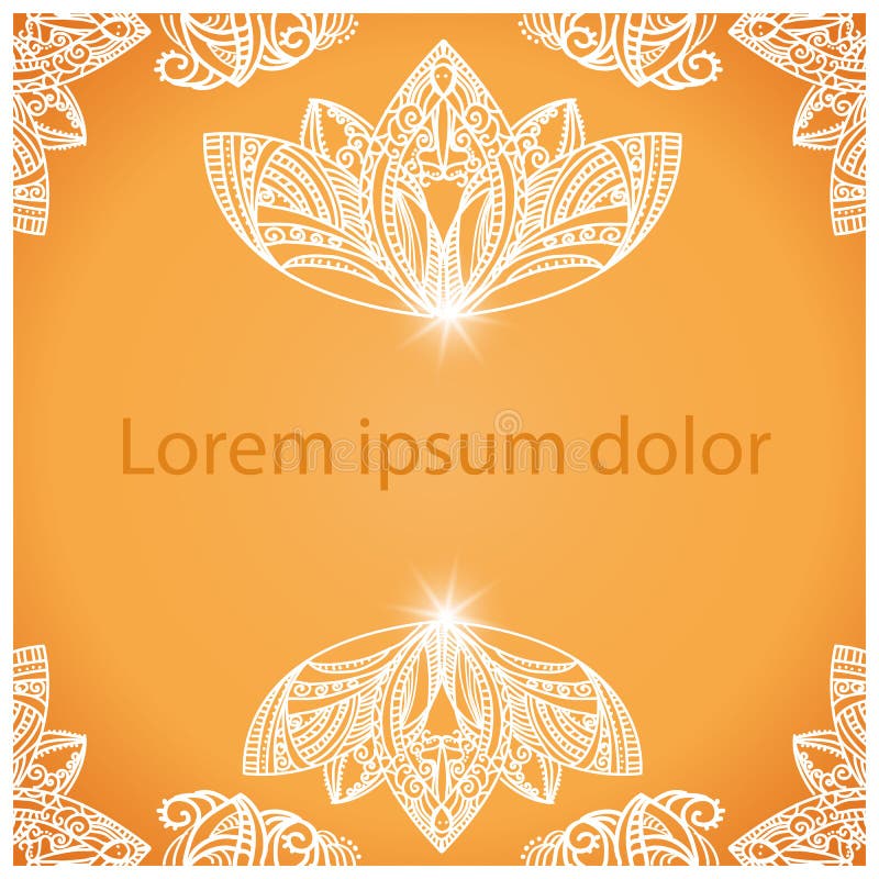 Mandala Background for Design or Text Stock Vector - Illustration of ...
