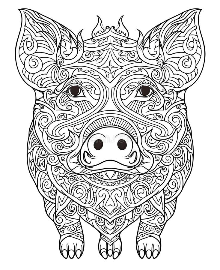 Pig Mandala Stock Illustrations – 180 Pig Mandala Stock Illustrations ...