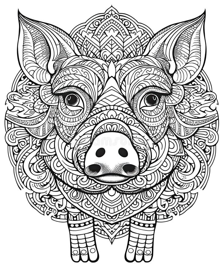 Pig Mandala Stock Illustrations – 180 Pig Mandala Stock Illustrations ...