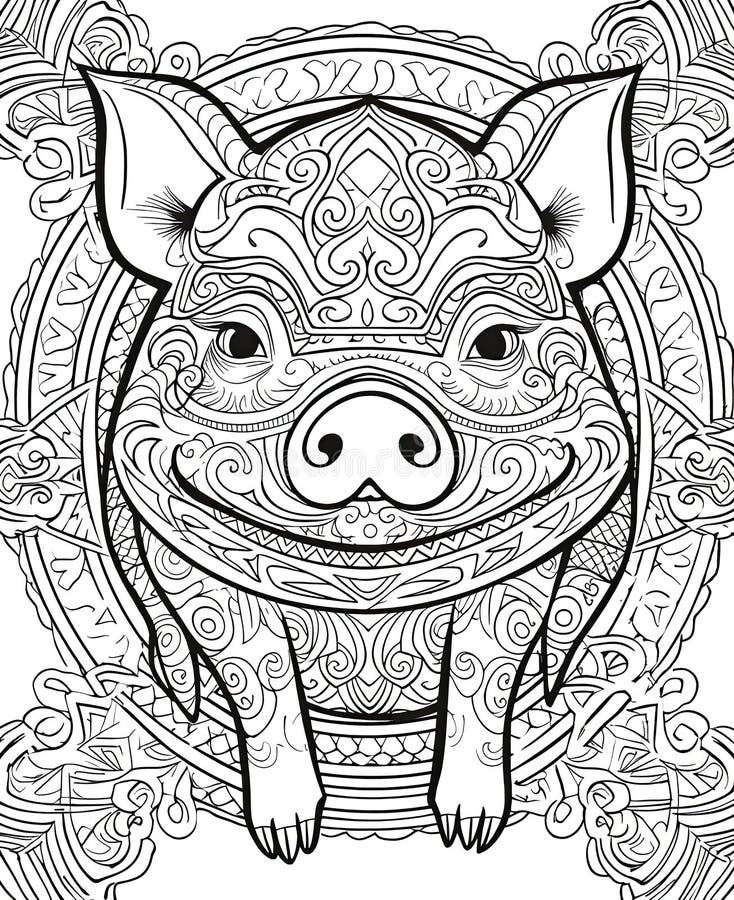 Pig Mandala Stock Illustrations – 180 Pig Mandala Stock Illustrations ...