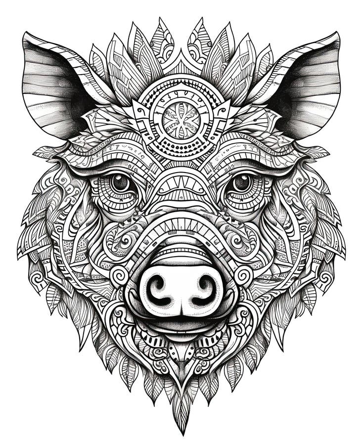 Pig Mandala Stock Illustrations – 180 Pig Mandala Stock Illustrations ...