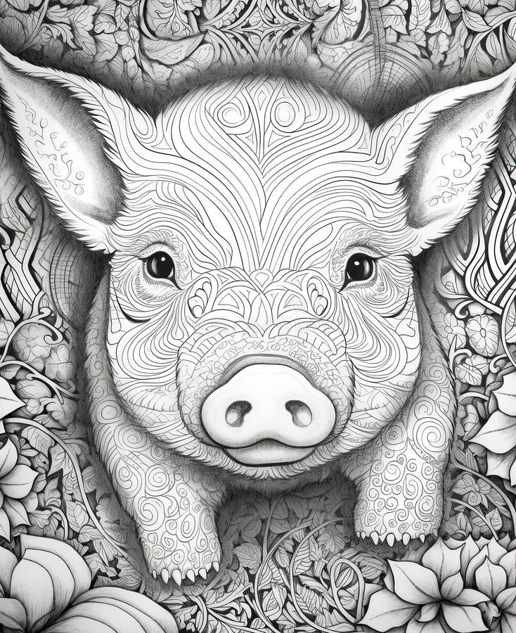 Pig Mandala Stock Illustrations – 179 Pig Mandala Stock Illustrations ...