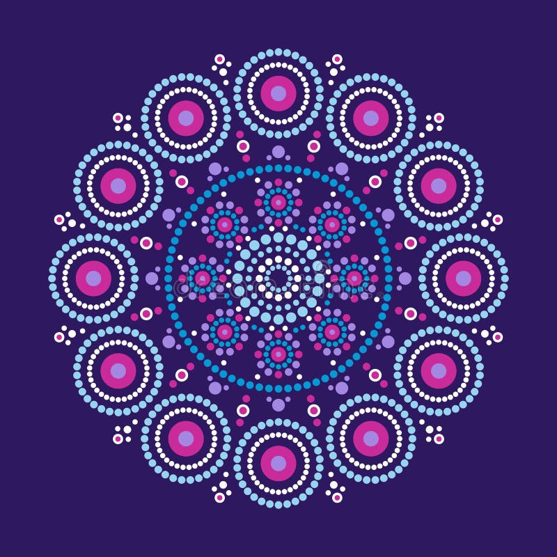 Mandala Boho Ethnic Pattern Stock Vector - Illustration of aboriginal ...