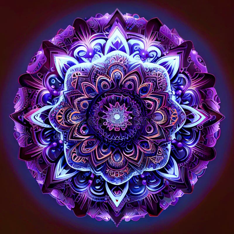 Mandala Circular Pattern, Ai Illustration Stock Illustration ...