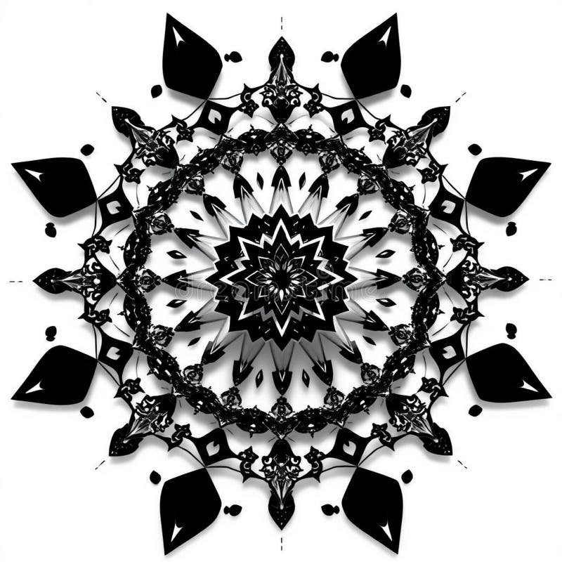 A Mandala Collection of Geometric Harmony and Unique Design Stock ...