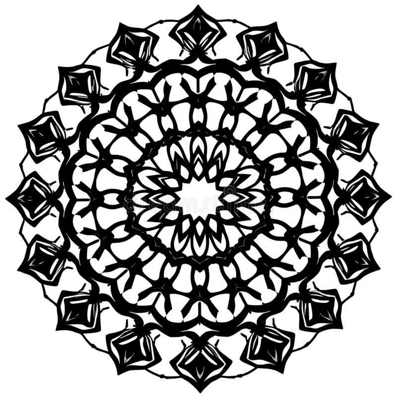 A Mandala Collection of Geometric Harmony and Unique Design Stock ...