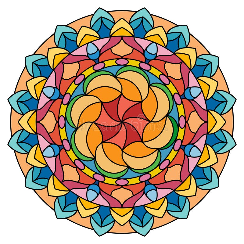 The Mandala. Colored Decorative Pattern Stock Vector - Illustration of ...