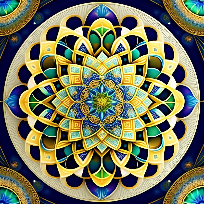 Mandala. Colorful Bright Vector Illustrated Mandala Stock Illustration ...