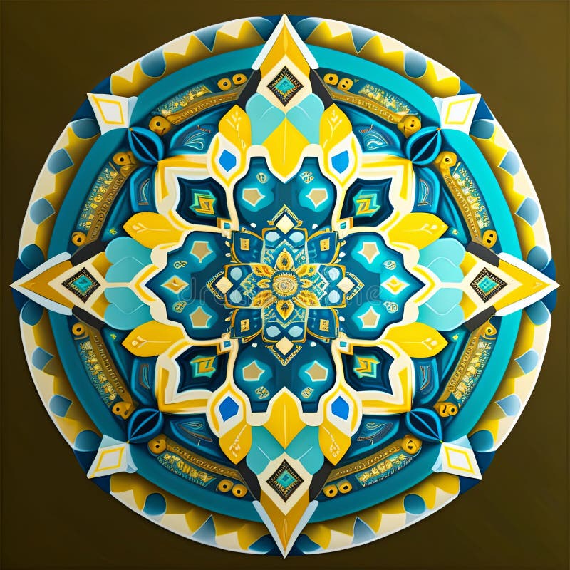 Mandala. Colorful Bright Vector Illustrated Mandala Stock Illustration ...