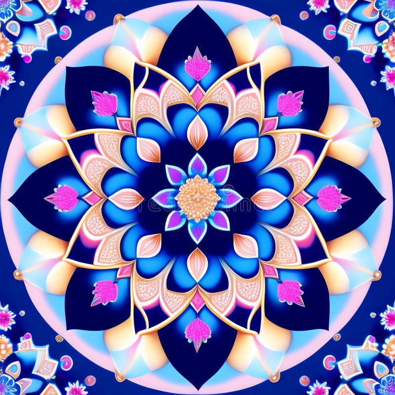 Mandala. Colorful Bright Vector Illustrated Mandala Stock Illustration ...