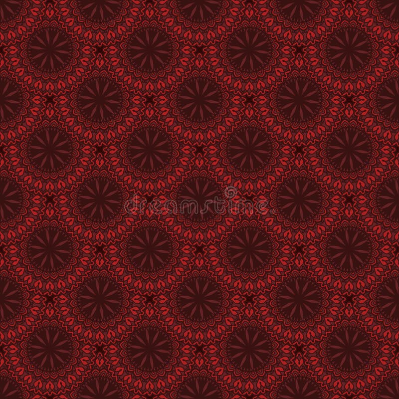 Hand Drawn Background with Decorative Elements Brown, Red and Brown ...
