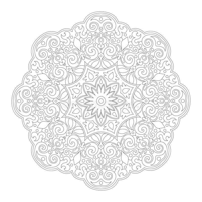 Mandala Coloring Book Vector Illustration Stock Vector - Illustration ...