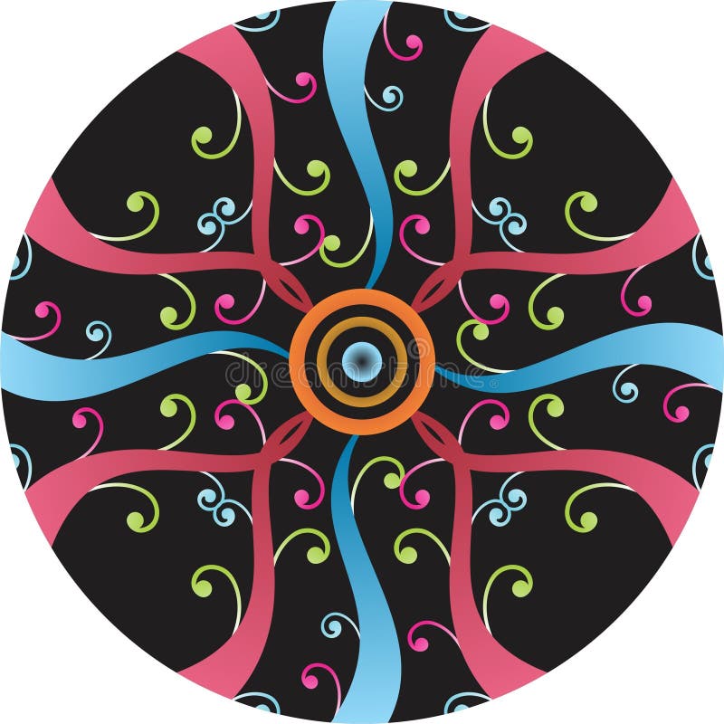 Mandala Colourful Vector CDR X6 Stock Illustration - Illustration of ...