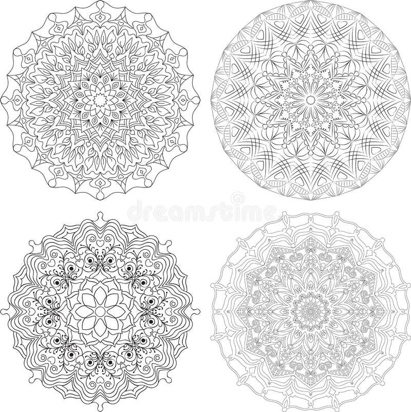 Mandala Contour Element for Decor Decoration Vector Stock Vector ...