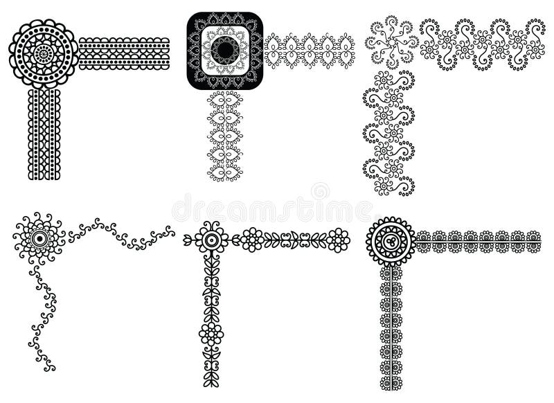 Mandala corner stock illustration. Image of moroccan - 20695192