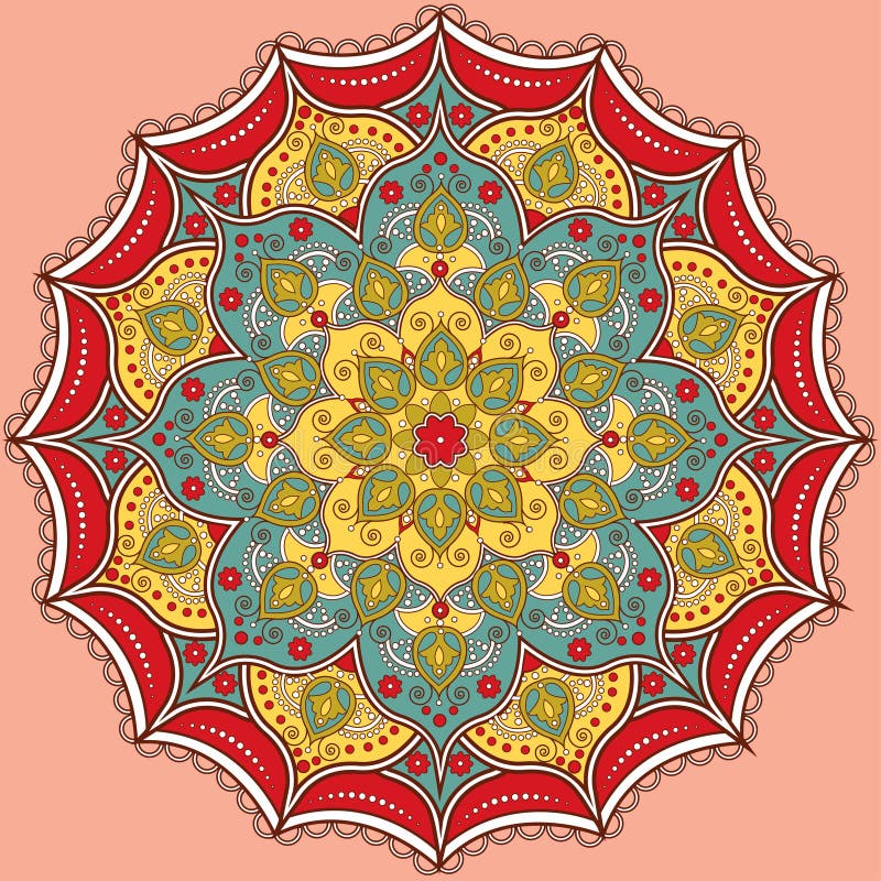 Mandala Decoration, Design Element. Stock Vector - Illustration of ...