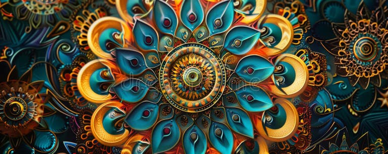 A Mandala Design Based on the Fibonacci Sequence, with Intricate ...