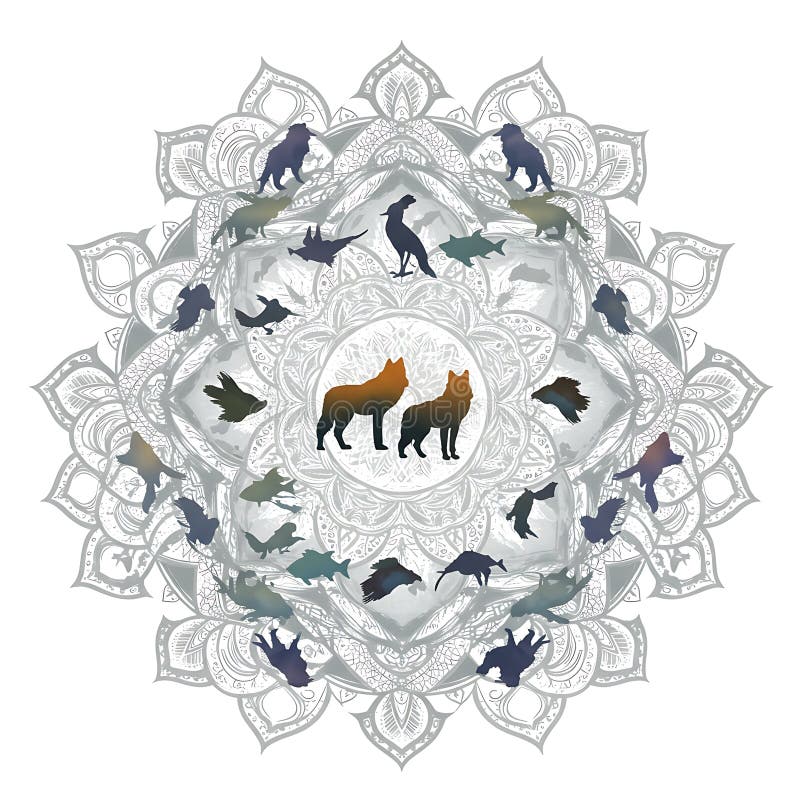 Mandala Design with Intricate, Symmetrical Patterns Resembling Lotus ...