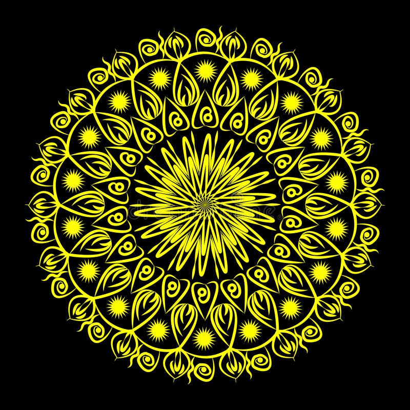 Mandala Design Vector Art Illustrator Eps Stock Illustration ...