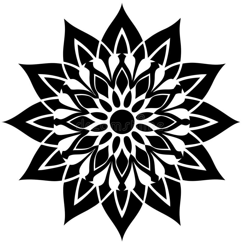 Mandala Art Design Vector Illustration Stock Illustration ...