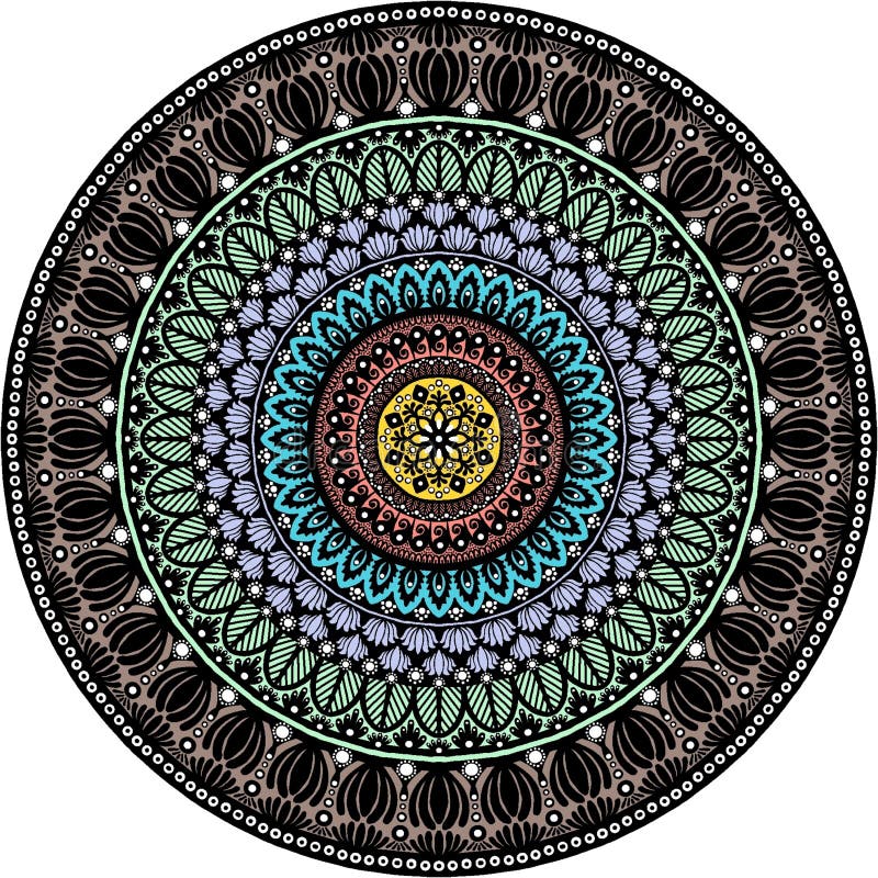 Mandala. Ethnic Decorative Elements Indian Style Stock Image - Image of ...