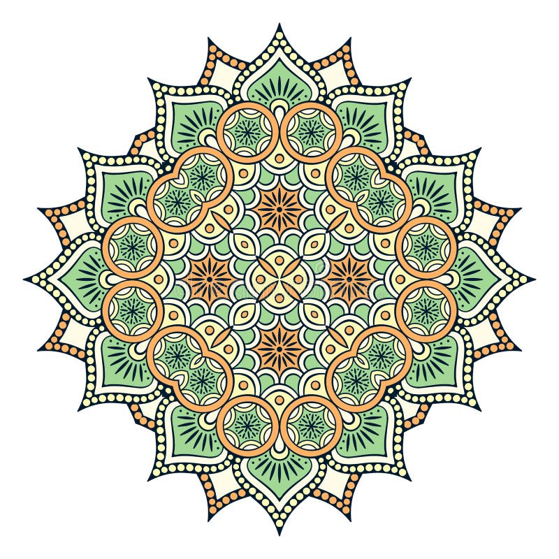 Mandala. Ethnic Decorative Elements Stock Vector - Illustration of ...
