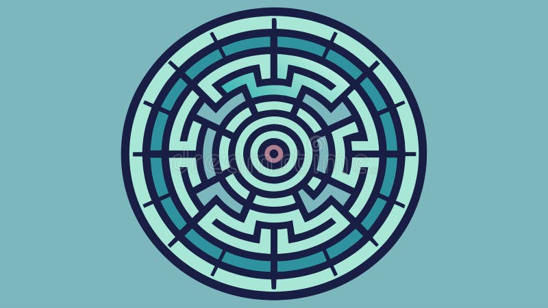 A Mandala Featuring a Labyrinthlike Design Intended To Help Improve ...