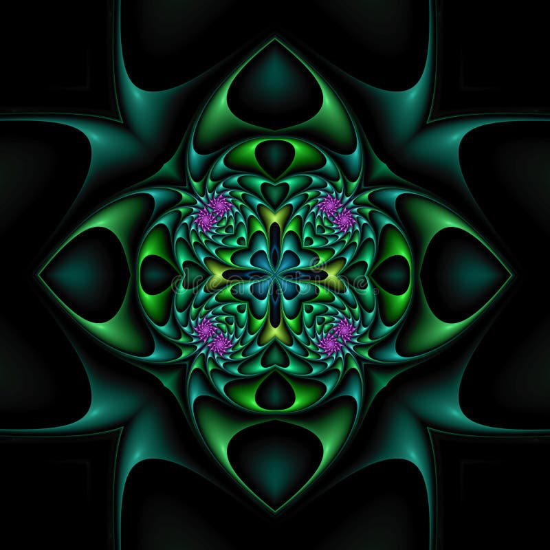 Mandala Floral D'isolement Sur Le Fond Blanc Élément Décoratif Tiré Par ...