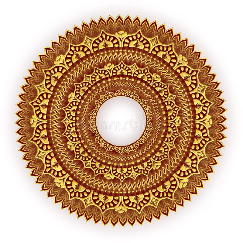 Mandala Flower stock illustration. Illustration of mandalas - 374886214