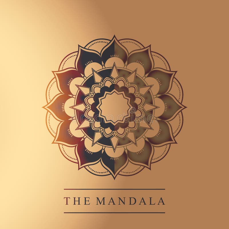 Mandala Icon and Symbol Logo Stock Illustration - Illustration of royal ...