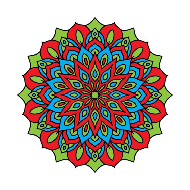 Mandala logo and vector stock illustration. Illustration of motif ...