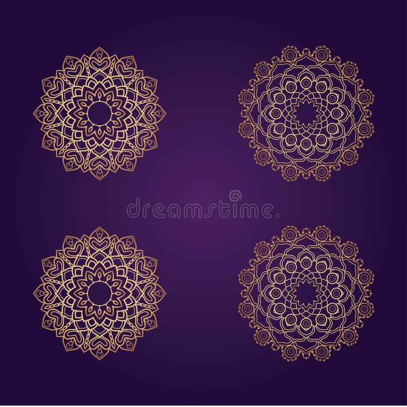 Mandala Icon and Symbol Logo Stock Illustration - Illustration of ...