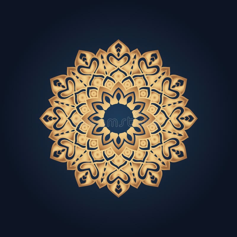 Mandala Icon and Symbol Logo Stock Illustration - Illustration of ...