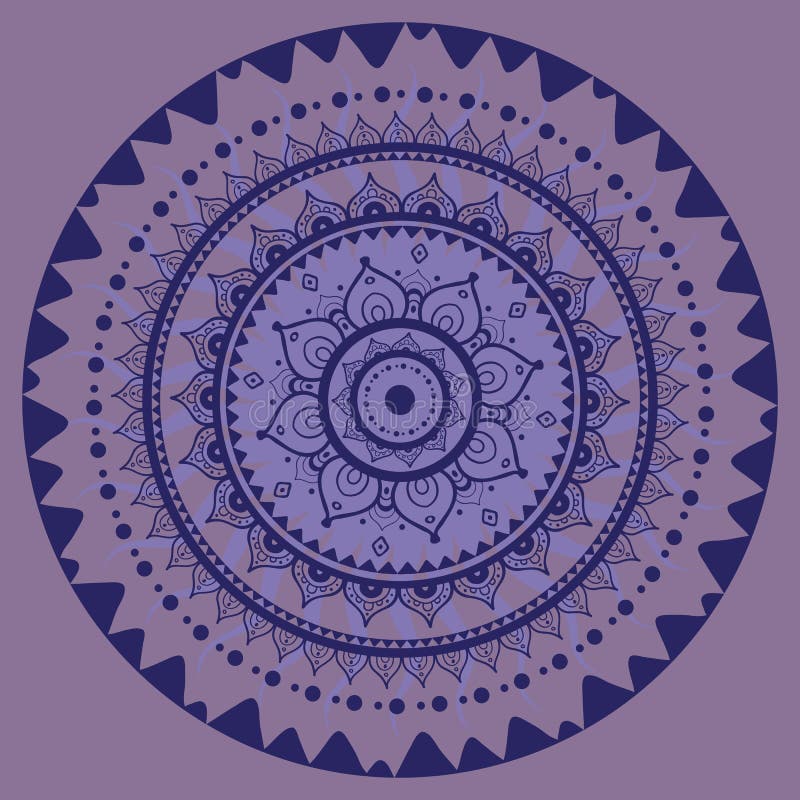 Mandala. Indian Decorative Pattern Stock Illustration - Illustration of ...