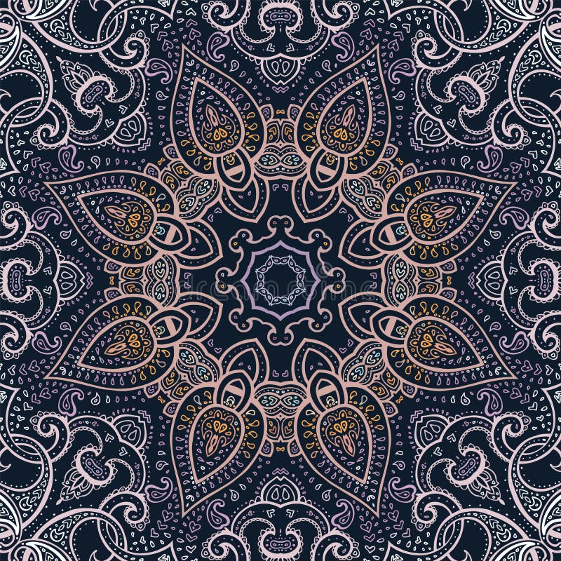 Mandala. Indian Decorative Pattern Stock Illustration - Illustration of ...