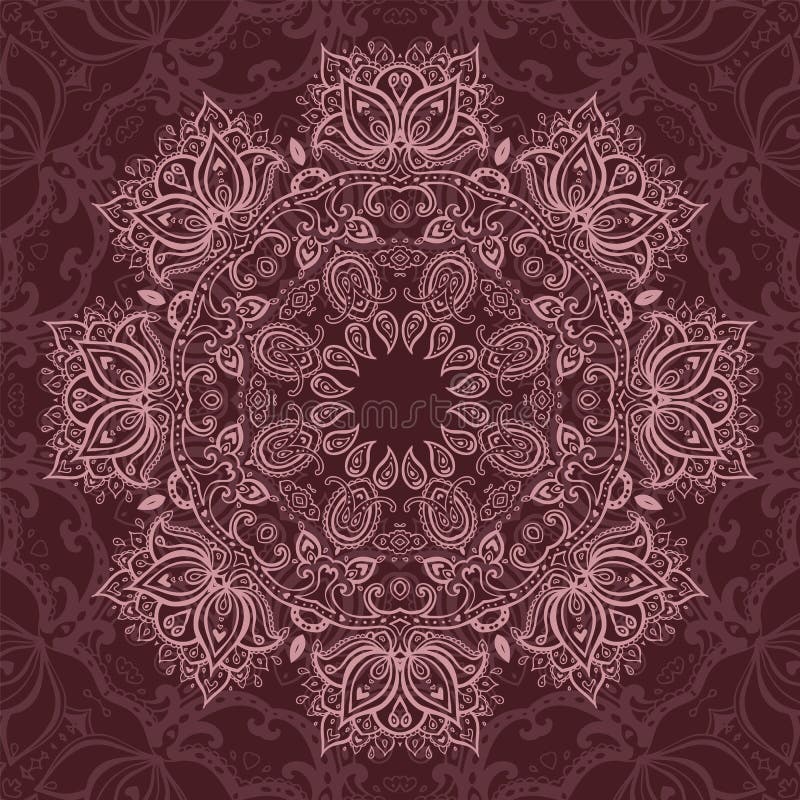 Mandala. Indian Decorative Pattern Stock Illustration - Illustration of ...