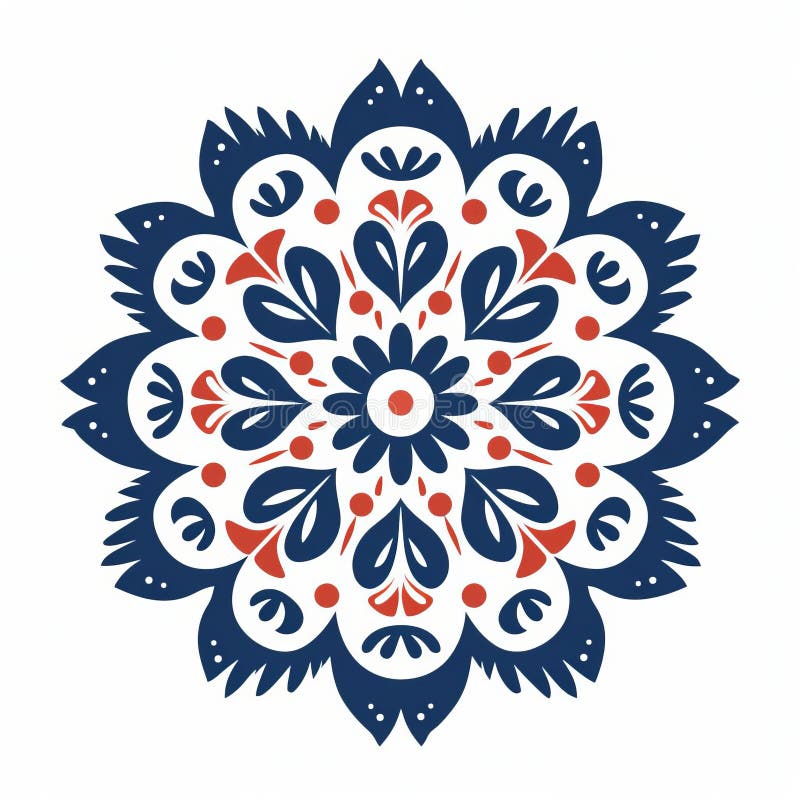 Minimalistic Mandalas Icon on a White Background Pattern Stock ...