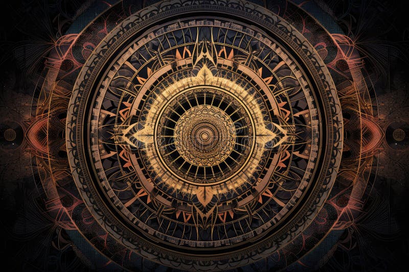 Mandala with Intricate Patterns and Shapes Representing the ...