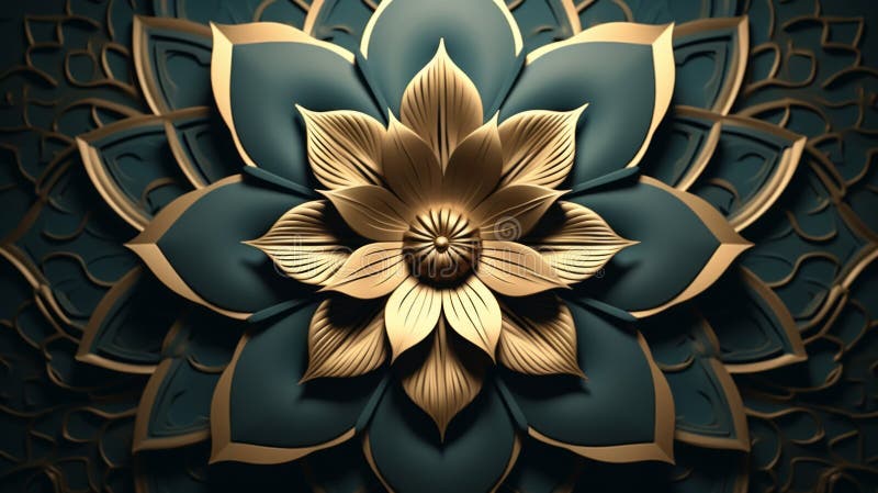 Mandala Islamic Background Pattern Design Template in Classic Arabic ...