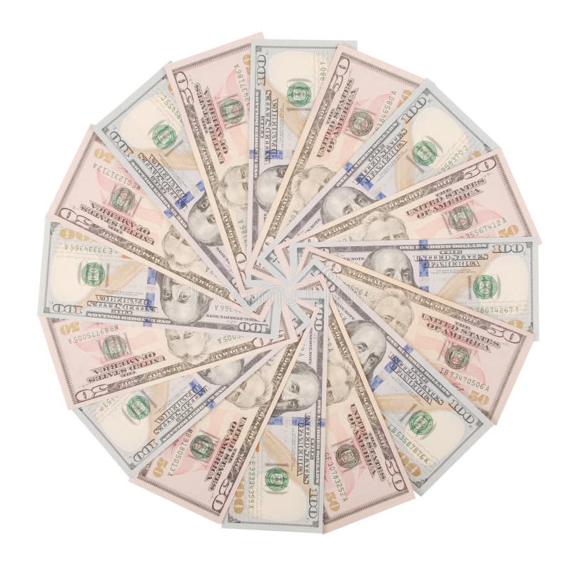 Mandala Kaleidoscope from Money. Abstract Money Background Raster ...