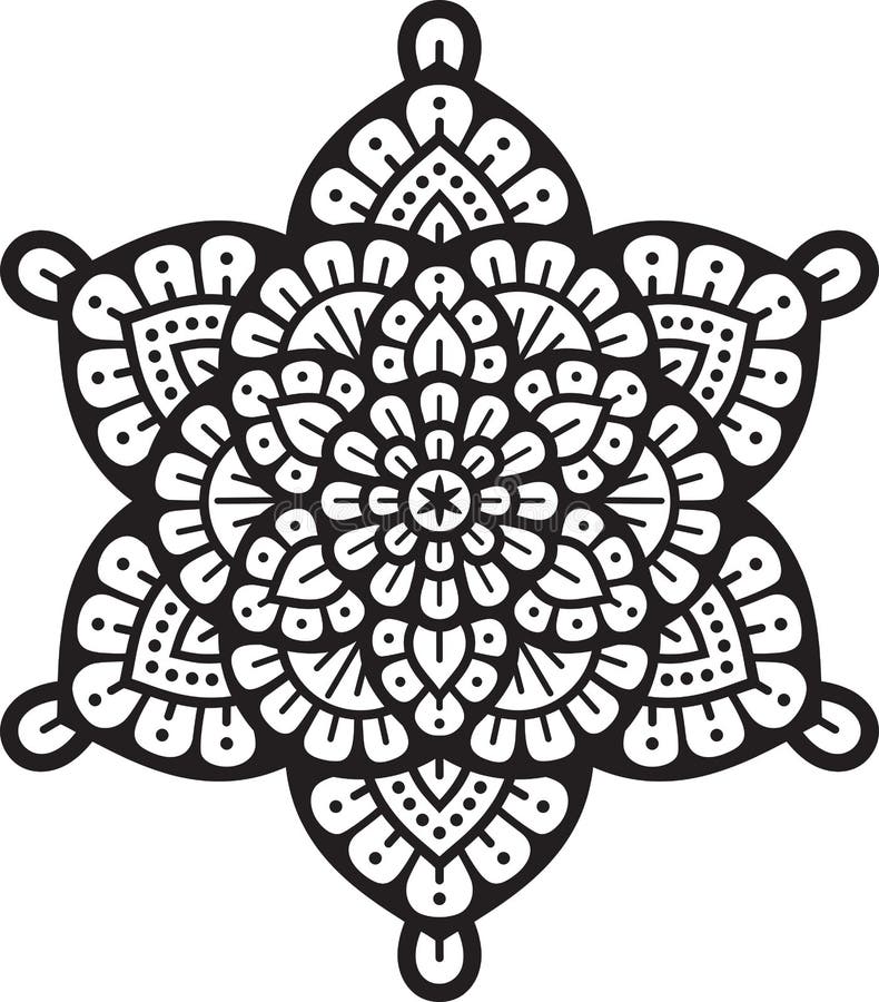 Mandala Layered Vector Boho Style Stock Vector - Illustration of ethnic ...